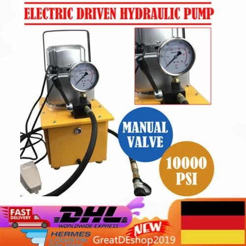 POMPE HYDRAULIQUE ÉLECTRIQUE 7 L pompe électrohydraulique avec vanne manuelle 70MPA EUR 325,00 ...