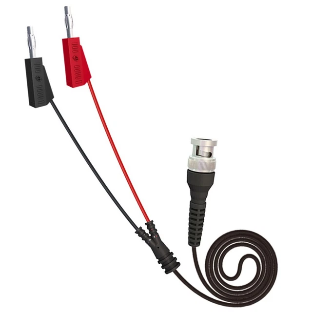 BNC TO DUAL Banana Hole Test Leads Cable for Four Terminal Network ...