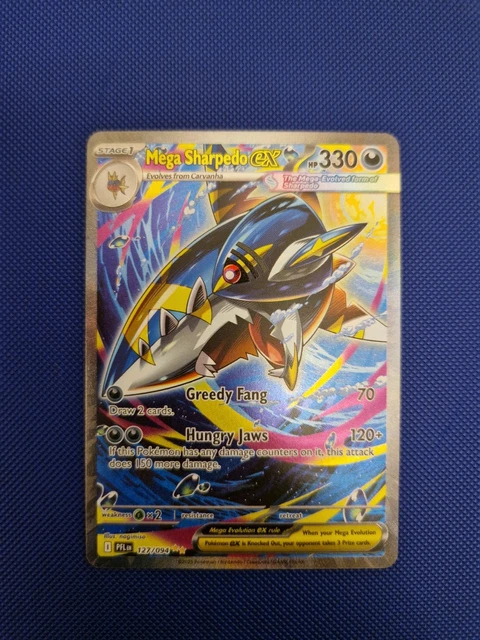 POKÉMON TCG PHANTASMAL Flames Mega Sharpedo EX 127/094 SIR Near Mint £ ...