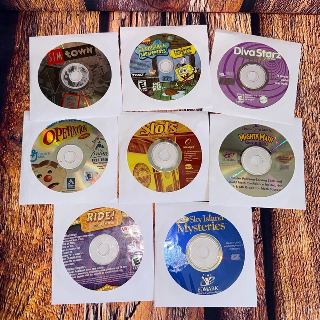VINTAGE PC CD-ROM Computer Video Games Bundle Lot of 8 $33.49 - PicClick