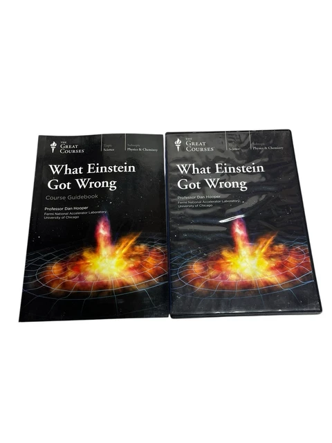 WHAT EINSTEIN GOT Wrong by Dan Hooper (DVD, 2017, Guidebook) The Great Courses £6.68 - PicClick UK