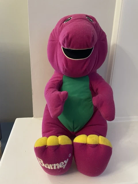BARNEY VINTAGE LARGE Talking Barney The Dinosaur Soft Toy Plush not ...