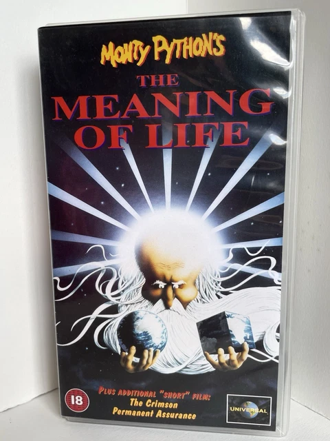(1983) MONTY PYTHON'S The Meaning Of Life, VHS, Comedy, 18, Original ...