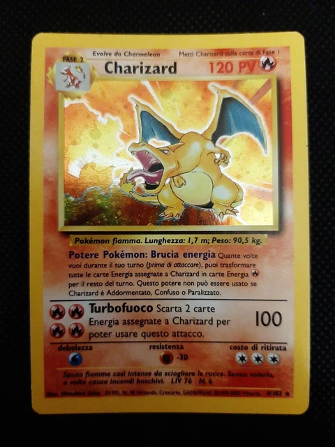 CARTA POKÉMON CHARIZARD (BS 4) Set Base - Holo Rare - Light Played ...