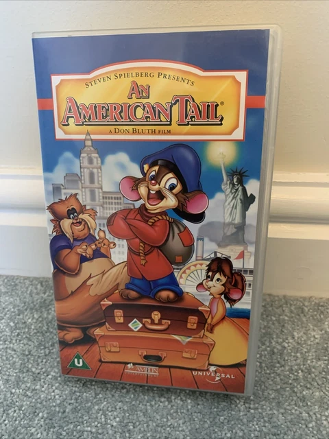 AN AMERICAN TALE VHS Movie Clamshell Don Bluth Spielberg Animated Kids ...