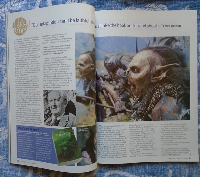 EMPIRE 2002 LORD Of The Rings Viggo Mortensen Elijah Wood Samuel L ...