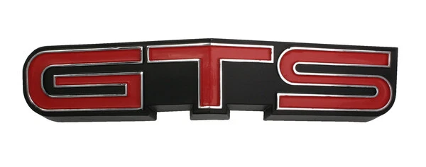 HOLDEN HQ GTS Metal Grille Emblem Badge Alloy die cast chrome/red ...