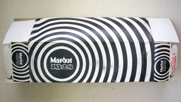 RARE 1960S VINTAGE plimsolls sneakers box Marbot 1328 - mods black ...