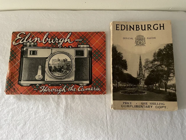VINTAGE EDINBURGH OFFICIAL Guide From The 1940s Plus Through The Camera ...