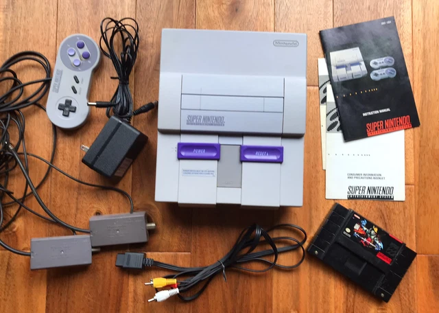 WORKING - SUPER Nintendo SNES Original System Console w/ Controller ...