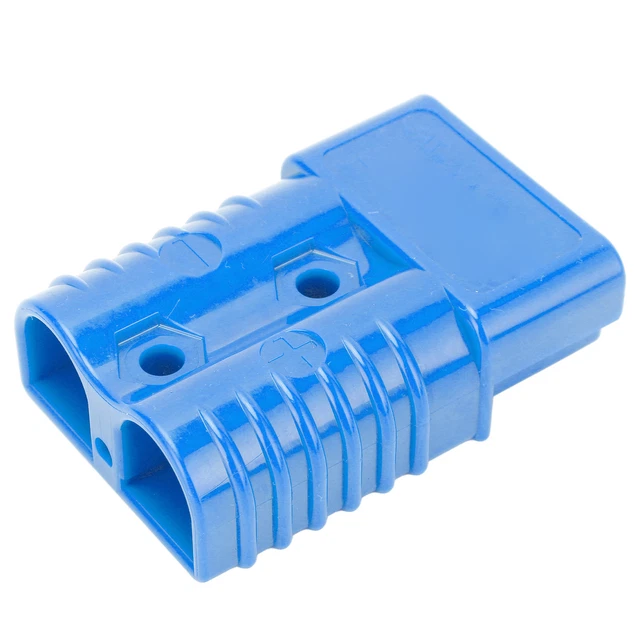 (BLUE) CABLE CONNECTOR Plug With Terminal Battery Connect Disconnect ...
