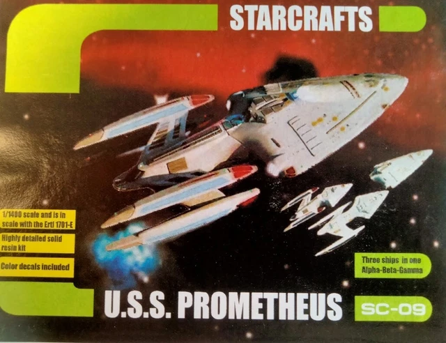 STARCRAFTS 1:1400 STAR Trek USS PROMETHEUS Starship Resin Model Kit #SC ...