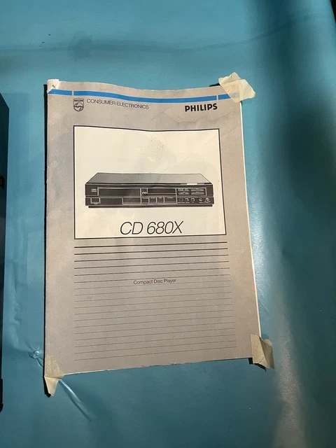 PHILIPS CD 680 Vintage Stereo CD/CDR Deck - Lecteur Disque Compact EUR ...