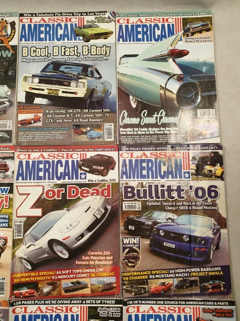 CLASSIC AMERICAN CAR Magazine Issue 177-188 Full Year 2006 Jan Feb Mar ...