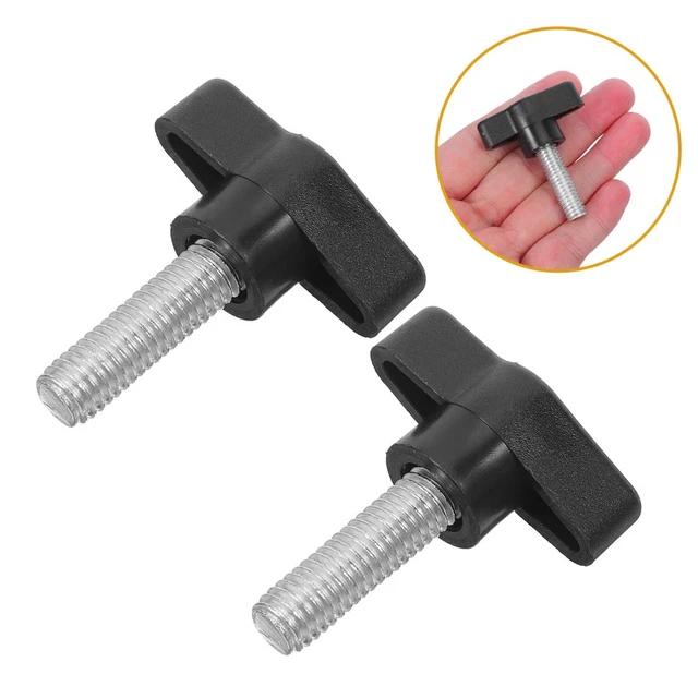4PCS STAINLESS STEEL T Type Handle M8 Thumb Screw Plastic Head ...