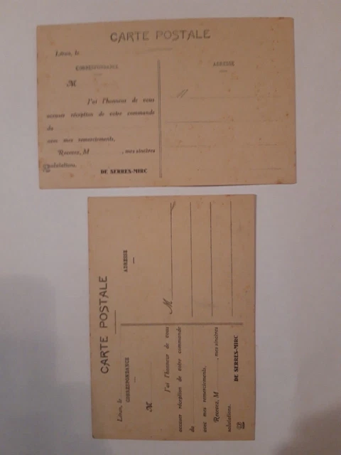 2 CARTES POSTALES anciennes A VOCATION COMMERCIALE CPA 09 QUERIGUT ...