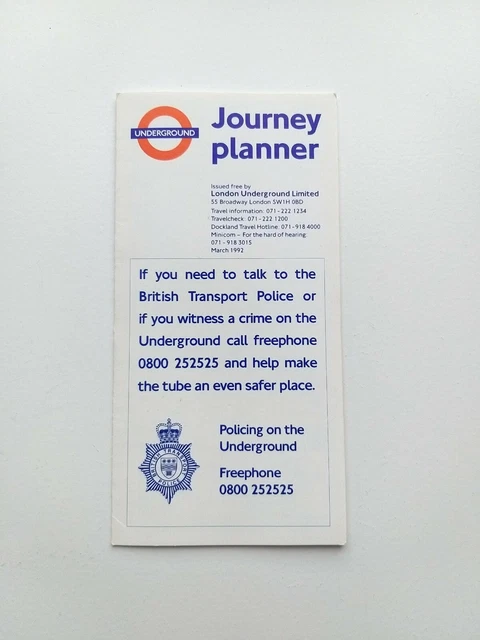 LONDON UNDERGROUND TUBE Map Pocket Diagram. March 2005 (Frieze Art Fair ...