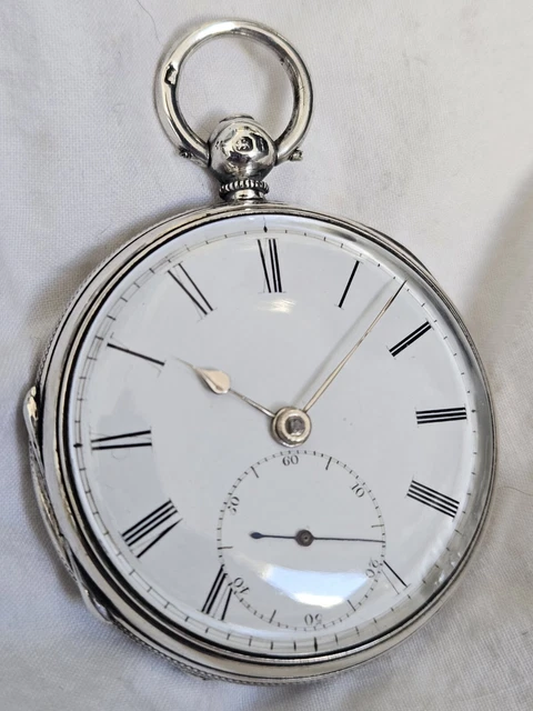 FUSEE POCKET WATCH Gents Silver *(FULL WORKING ORDER)* *1854 ...