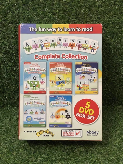 ALPHABLOCKS COMPLETE COLLECTION Volumes 1-5 DVD CBeebies Early Years ...