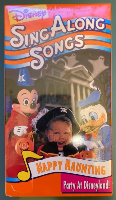 DISNEY SING ALONG Songs Happy Haunting VHS Tape Halloween - Party At ...