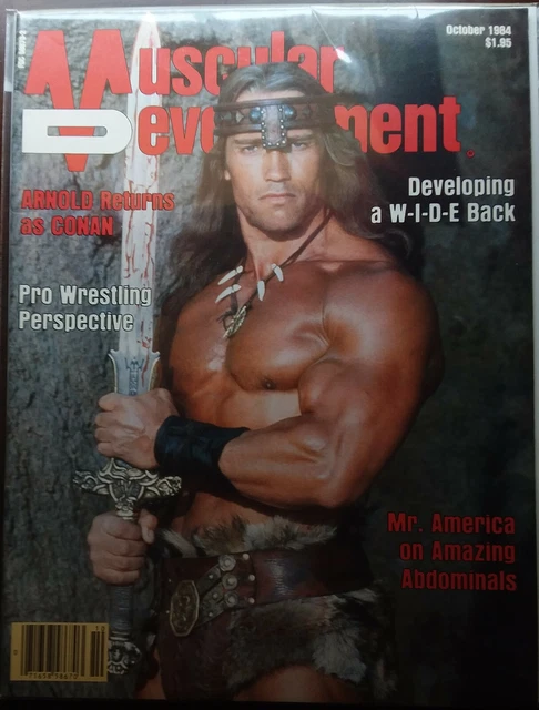 ARNOLD SCHWARZENEGGER W/ Poster - Muscular Development Magazine ...