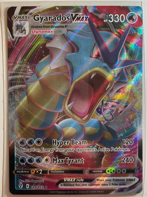 GYARADOS VMAX FULL Art Pokemon Card Evolving Skies 029/203 EUR 9,89 ...