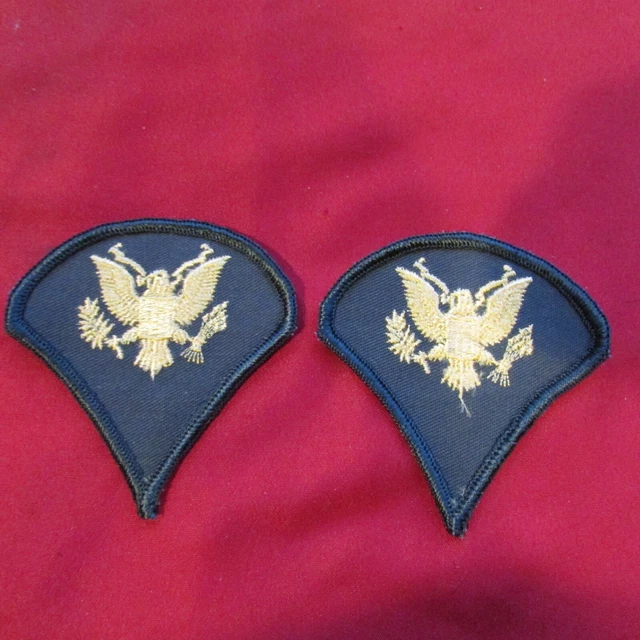 VIETNAM WAR US Army Specialist 3rd Class SP-4 E-4 Rank Insignia Pair ...