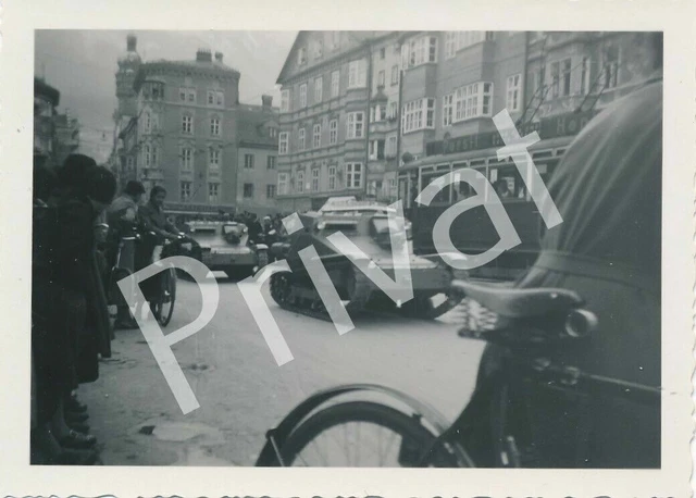 FOTO WK 2 Panzer Straßenbahn Werbung Persil Zivilisten Deutschland A 1. ...