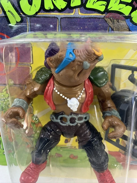 TMNT 1990 BEBOP MOC 44 back Teenage Mutant Ninja Turtles Figure ...
