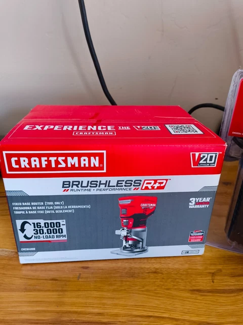 CRAFTSMAN V20 ROUTER Tool, Cordless, Variable Speed, Plunge Router TOOL ...