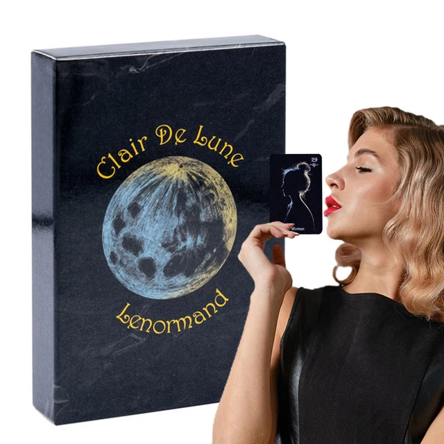 CLAIR DE LUNE Lenormand Tarot Cards Decks Oracle Card Family Game Tool ...