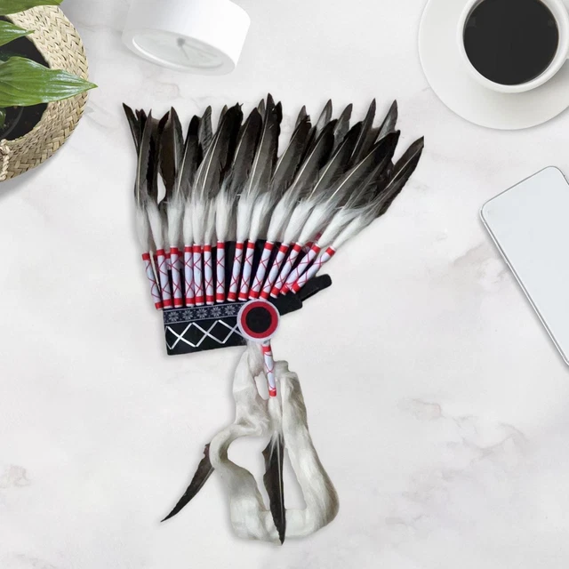 INDIAN FEATHER HEADDRESS, American Chief, Indian Hat, Indian Costume ...