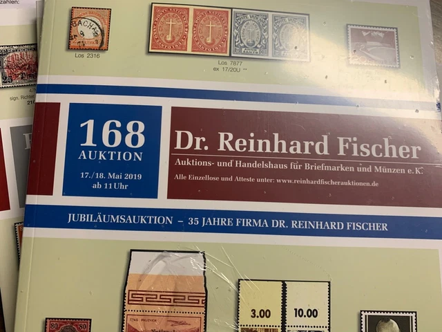 CATALOGO ASTE DR. Reinhard Fischer n. 168 per promozione anniversario ...