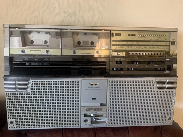 SHARP GF-555 4-BAND Radio Cassette Recorder Boombox Ghetto Blaster Vintage Retro £5.50 - PicClick UK