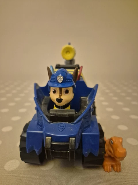PAW PATROL DINO Rescue Chase Deluxe Rev Up Vehicle & Plastic Action ...