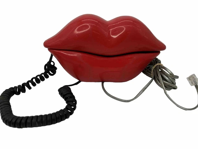 TELEMANIA RED HOT Lips Push Button Telephone Vintage Retro Novelty ... TELEMANIA RED HOT Lips Push Button Telephone Vintage Retro Novelty ...