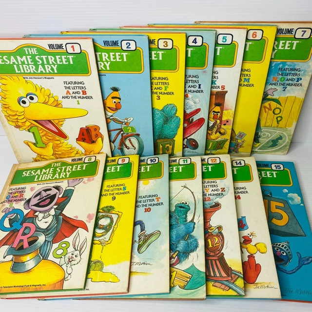 THE SESAME STREET Library 1970's Series 1 2 3 4 5 6 7 8 9 10 11 12 14 ...