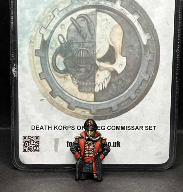DEATH KORPS OF Krieg Commissar Conversion painted Warhammer 40k Astra ...