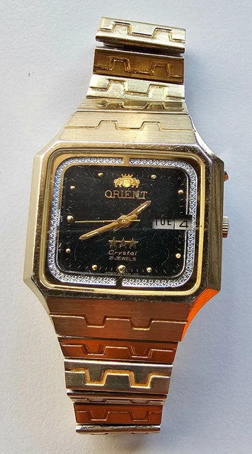 ORIENT FREZA AUTOMATIC Crystal 21 Jewels KL 469ED5 - 41 CA vergoldet ...