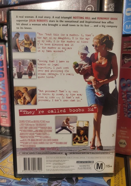 ERIN BROCKOVICH VHS Legal Drama Ex-Rental $30.00 - PicClick AU