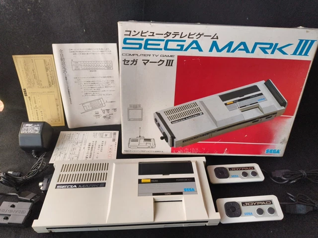 DEFECTIVE, SEGA MARK 3 III CONSOLE (Sega Master System) ,w/Pad and Box ...