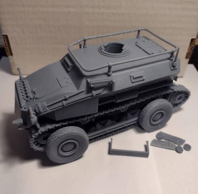 3D PRINTED WW2 German Sd.Kfz.254 Scout Car Track Resin Model 1/25 Scale ...