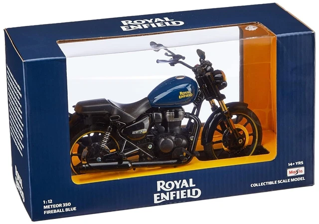 ROYAL ENFIELD SCALE Model Meteor 350 Fireball Blue £66.94 - PicClick UK
