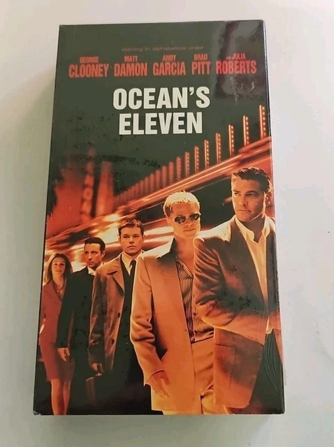 OCEANS ELEVEN VHS SEALED Watermarks WHV Stamp George Clooney Brad Pitt ...