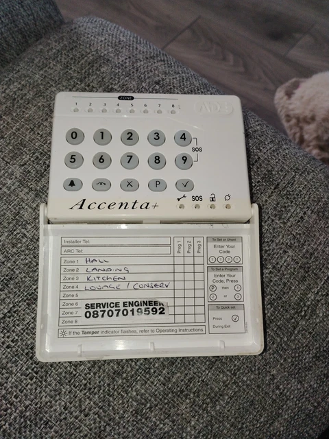 WORKING G4 ACCENTA keypad LED alarm £68.32 - PicClick UK