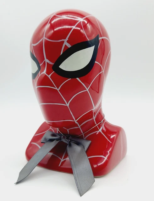 VINTAGE ORIGINAL MARVEL Spider-Man Figurine Bust Figurine Money Box ...