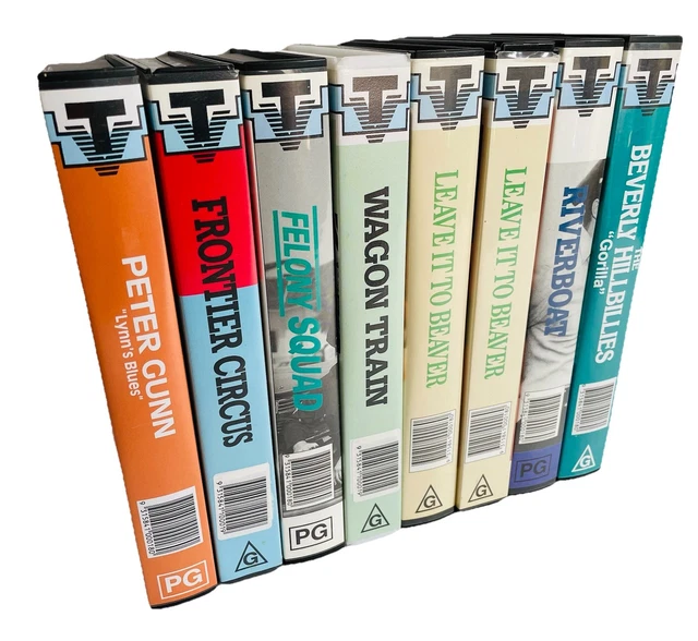 8X CLASSIC TELEVISION Big Box VHS Tapes, Inc Leave It To Beaver, Peter ...