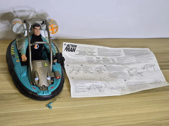 VINTAGE HASBRO ACTION Man: Scuba Diver And Hovercraft Vehicle + Figure Set 1998 £24.29 - PicClick UK