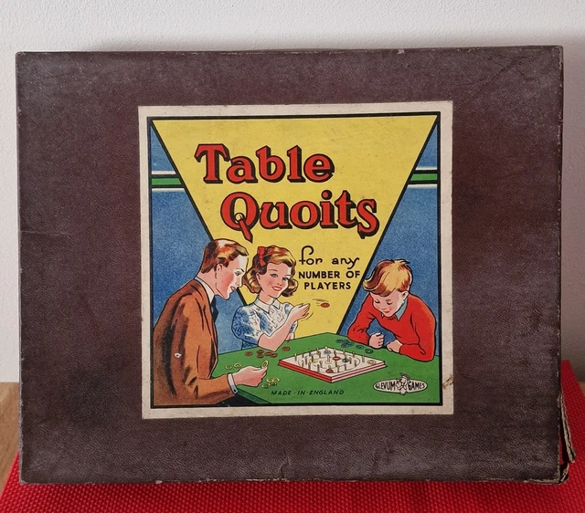 VINTAGE ORIGINAL BOX Glevum Games Table Quoits £5.45 - PicClick UK