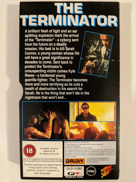 THE TERMINATOR T2 VHS Video Limited Edition Box Set Tin Schwarzenegger ...